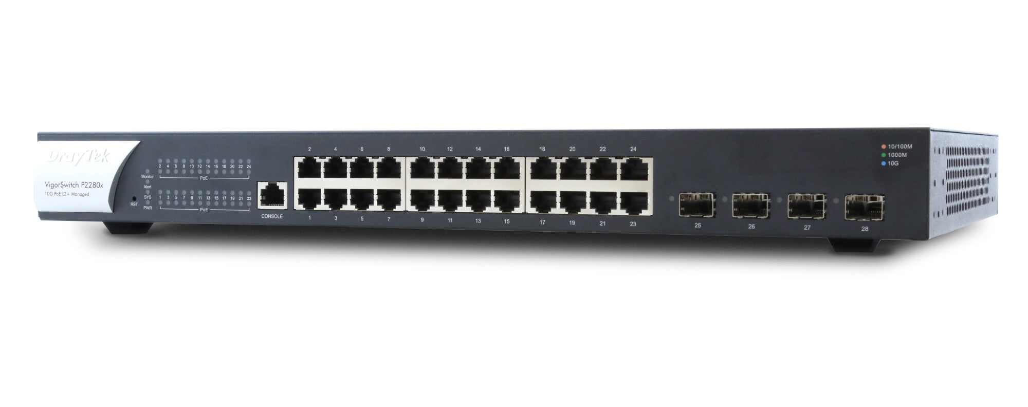 DrayTek Vigor P2280x Layer 2+ PoE+ 24Port Managed Switch